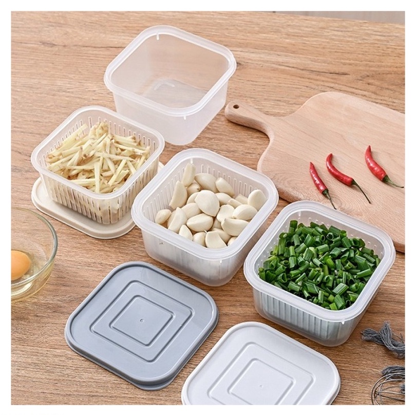Jual Toples Kotak Peniris Sayuran dan Buah Transparan Saringan ...