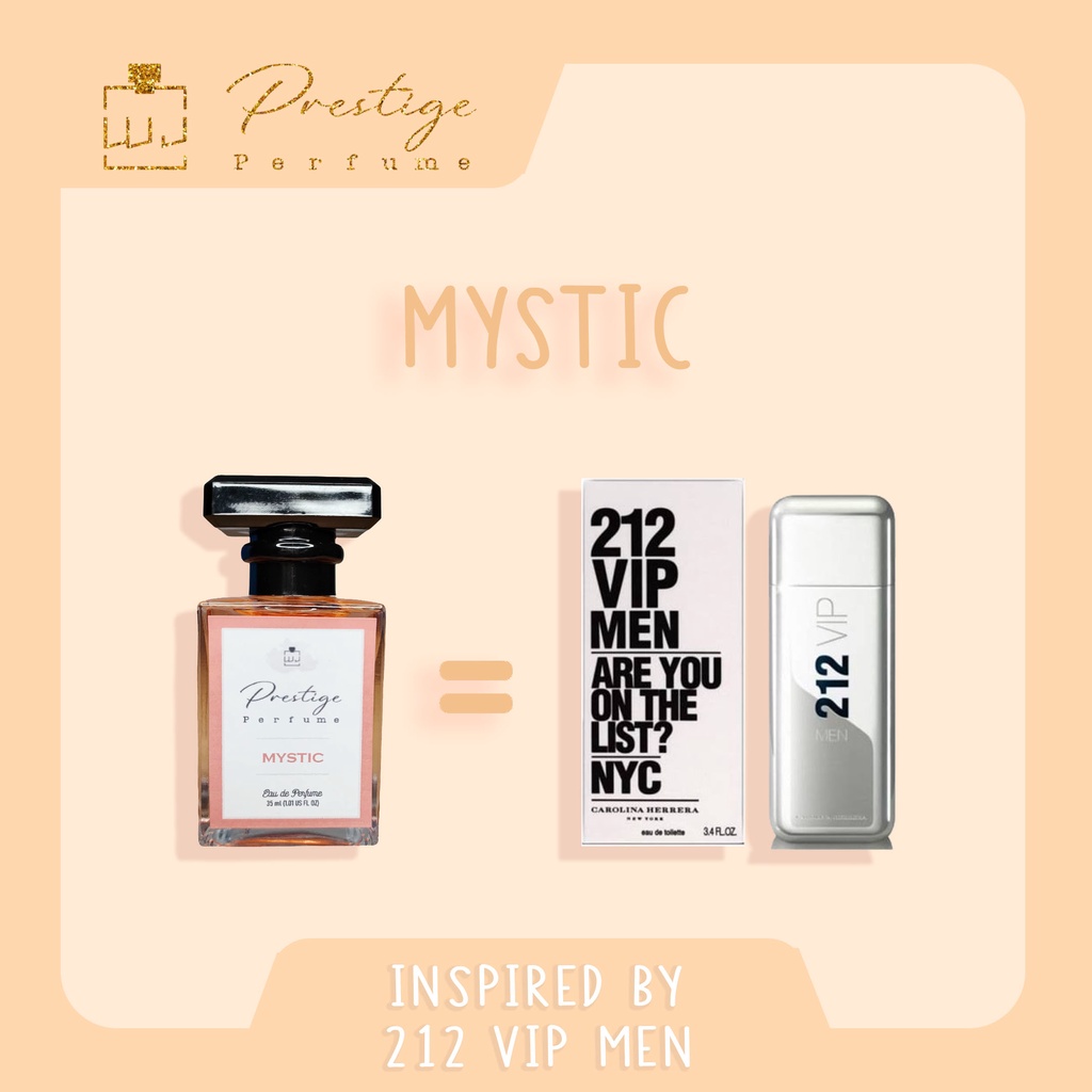 Jual PRESTIGE PERFUME MYSTIC INSPIRED BY 212 VIP MEN ( EAU DE PERFUME ...