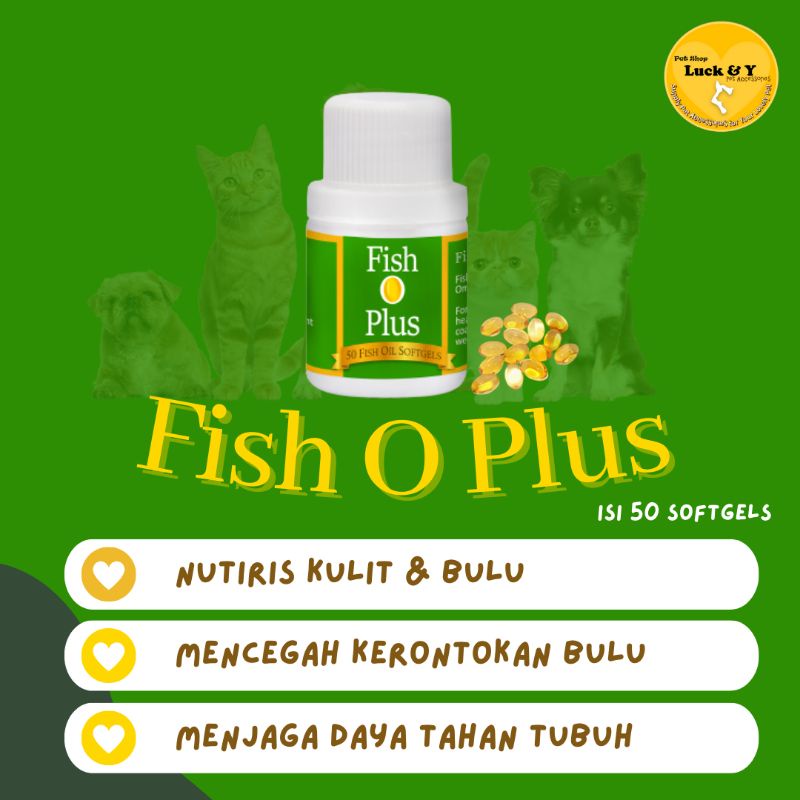 Jual Fish O Plus Minyak Ikan Anjing Kucing | Shopee Indonesia