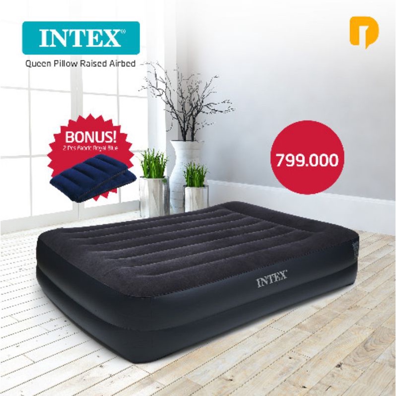 Jual PROMO Kasur Intex Durabeam Rest Raised Airbed (DARK BLUE) | Shopee ...