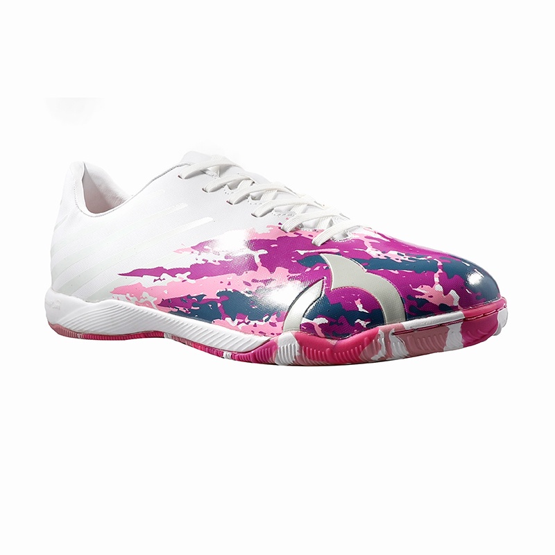 Jual Sepatu Futsal ORTUSEIGHT Catalyst Chimera IN White Purple Pink ...