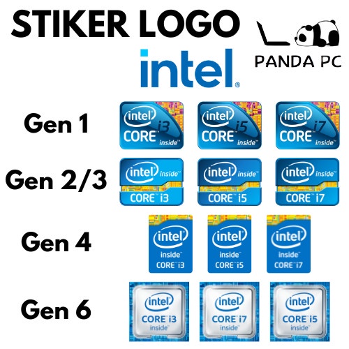 Jual Sticker Logo Core i3 i5 i7 Stiker Intel PC Komputer Laptop Notebook | Shopee Indonesia