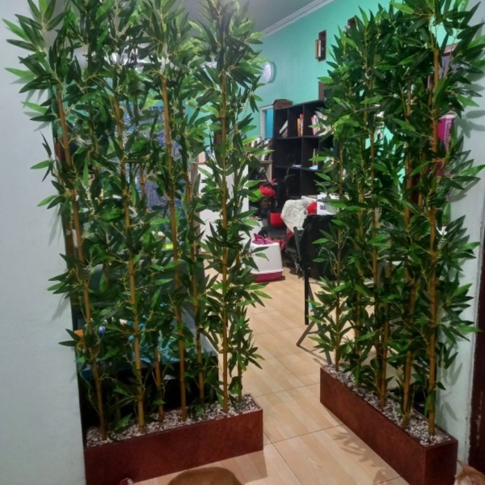 Jual BAMBU PARTISI T170 PENYEKAT PEMBATAS RUANGAN TANAM HIAS DEKORASI ...