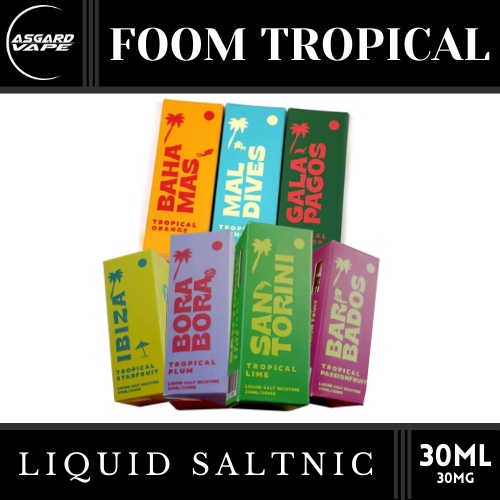 Jual Foom Tropical Series Liquid Saltnic Fruity 30ml / 30MG | Shopee ...