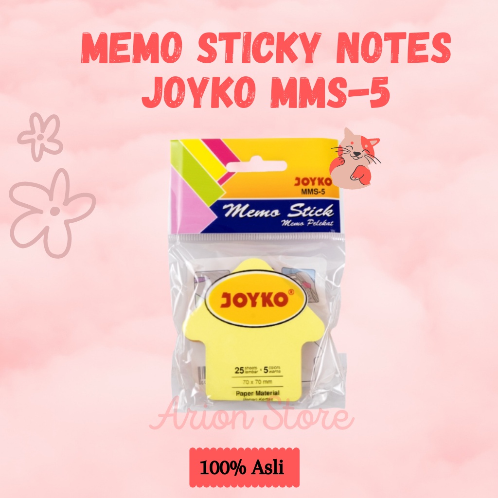 Jual [ARION STORE] Sticky Note Macam Bentuk Love / Panah Warna Warni 5 ...