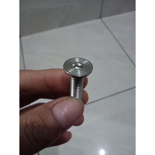 Jual BAUT PIRINGAN CAKRAM DEPAN UNIVERSAL L STAINLESS MODEL SLIM SPIRAL (HARGA SATUAN) | Shopee ...