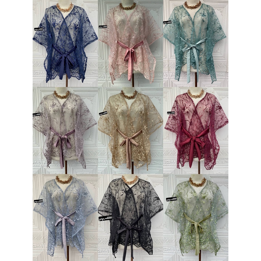 Jual KEBAYA OUTER CARDIGAN TILLE PREMIUM | Shopee Indonesia