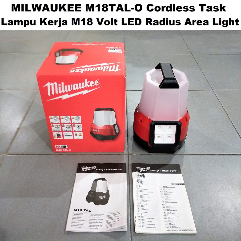Jual MILWAUKEE M18TAL-O Lampu Led 18V Radius Area Light M18 Volt Senter ...