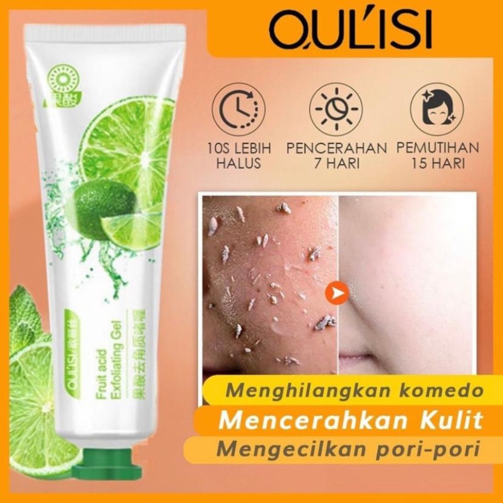 Jual OULISI 3 Minutes Exfoliating Gel / Peel Wajah Facial Glowing ...