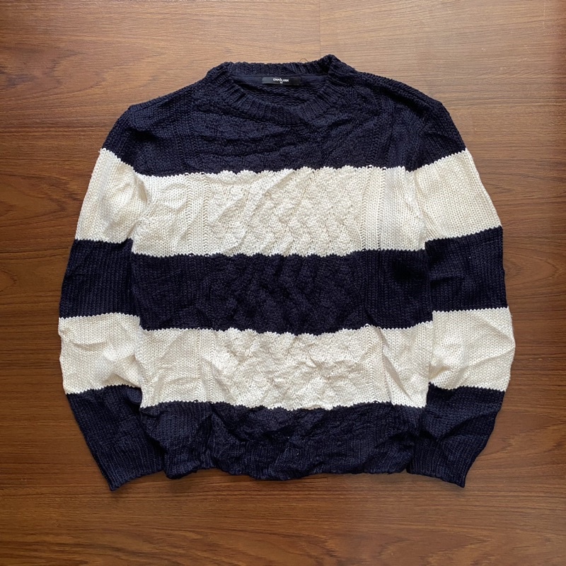 Jual Empolham Striped Knitted Sweater | Shopee Indonesia