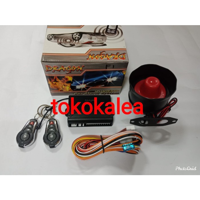 Jual ALARM MOBIL MERK DRAGON UNIVERSAL CAR ALARM SYSTEM MODEL F1 DRAGON ...