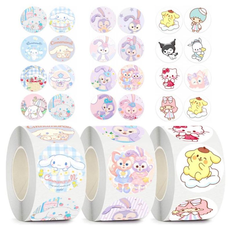 Jual (50pcs) stiker cute sanrio sinchan colorful/ sticker scrapbook ...