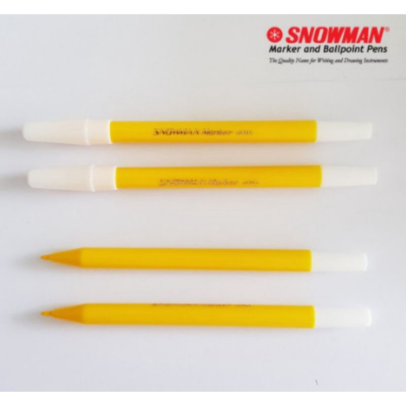 Jual Spidol Warna Snowman PW-1A Spidol Loos Marker Kuning | Shopee ...