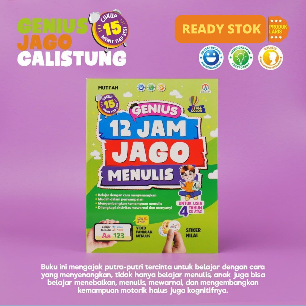 Jual Buku Calistung Persiapan Masuk SD Belajar Berhitung Menulis ...