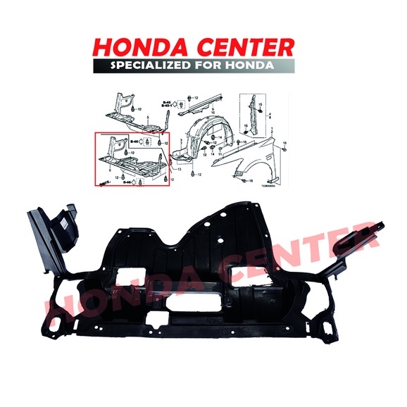 Jual Dek Cover Pelindung Bawah Mesin Engine Splash Engine Honda Accord Cp2 | Shopee Indonesia