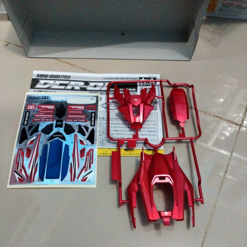 Jual Tamiya Bodi /Body DCR 01 Red Merah + Decal | Shopee Indonesia