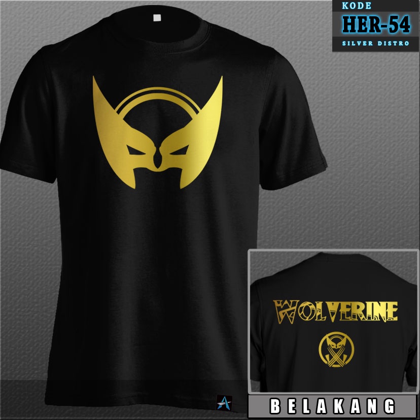 Jual Kaos Wolverine Xmen HER-54 Baju Logan The X-Men Superhero Tebal ...