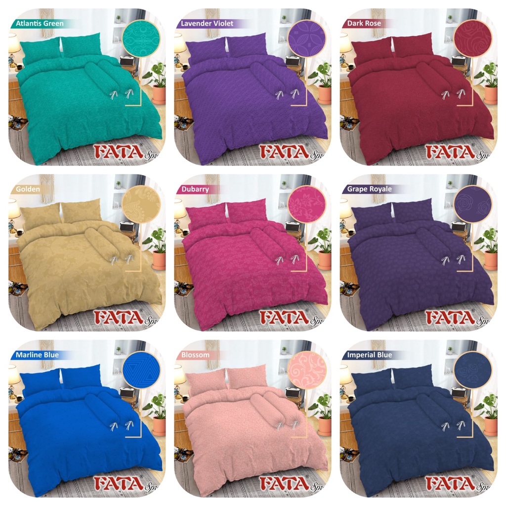 Jual Fata Bed Cover Saja Only (TANPA SPREI) Polos Embos ( 140x200 ...