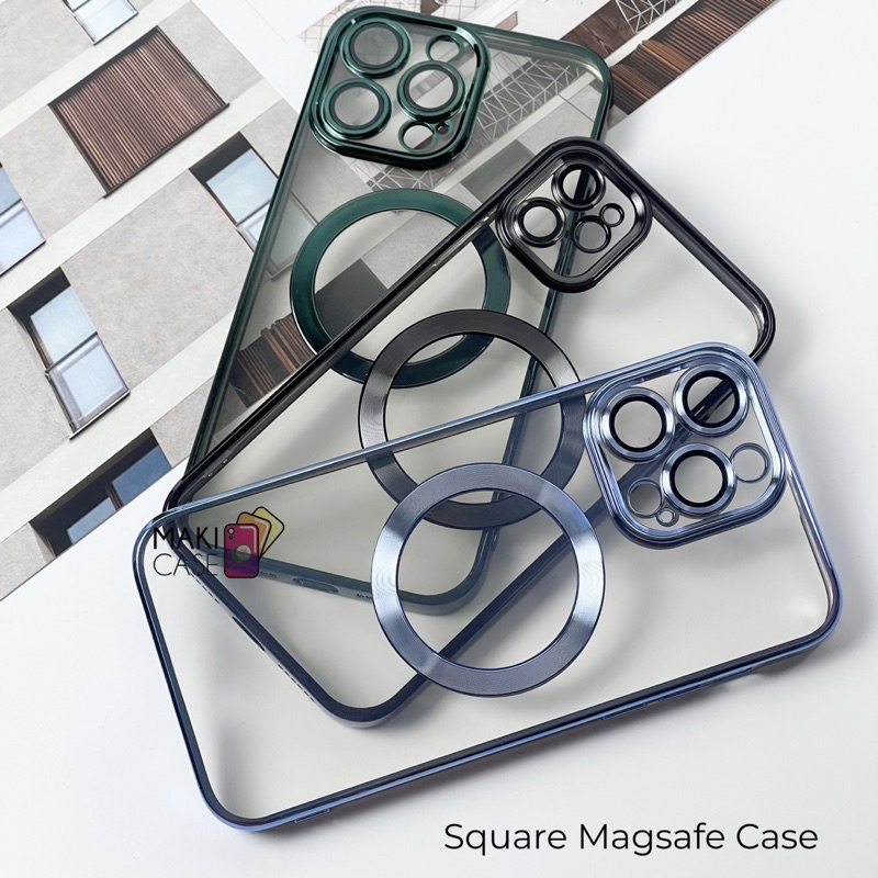 Jual Square Magsafe Case + Lens Guard | Shopee Indonesia