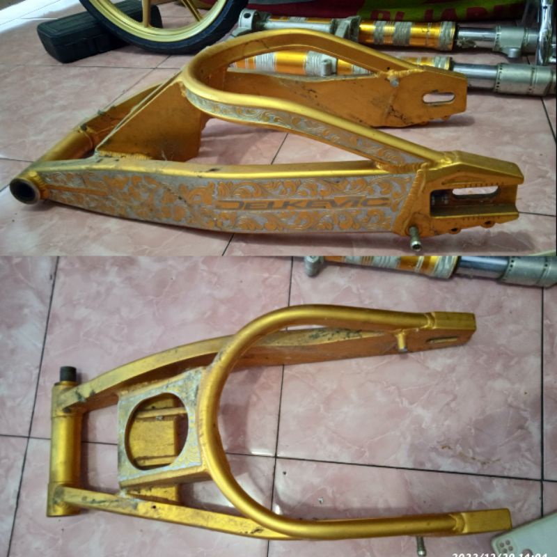 Jual swing arm delkevic ninja vixion cb full ukir seken | Shopee Indonesia