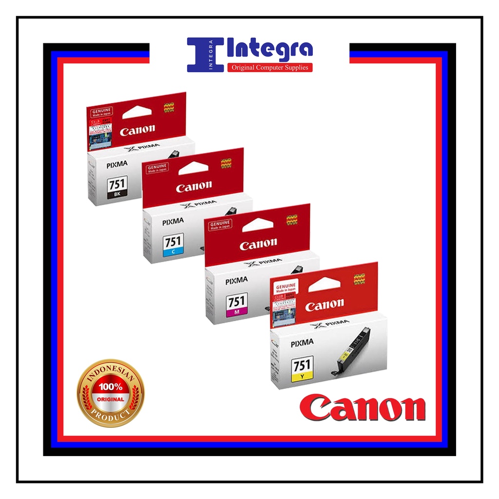 Jual Tinta Canon 751 Original Ink Cartridge Tinta Printer Canon IX6870 ...