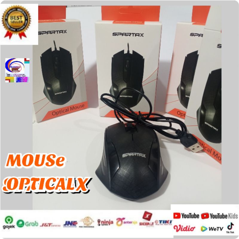 Jual SPARTAX Mouse kabel USB Mouse OpticaL | Shopee Indonesia