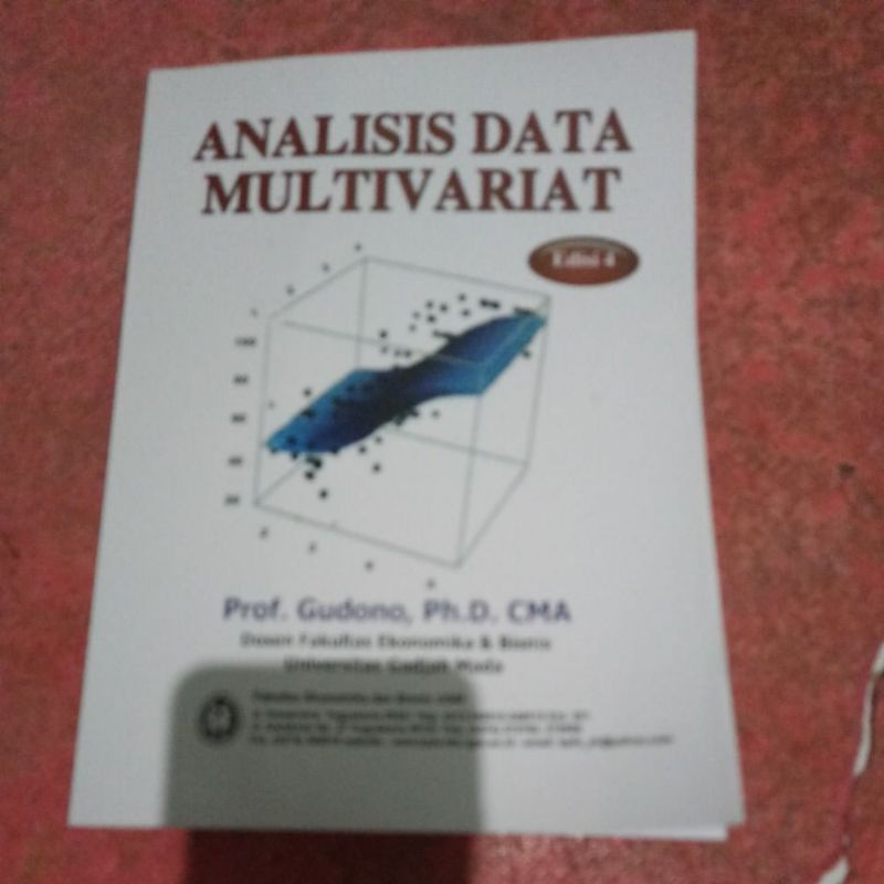 Jual analisis data multivariat edisi 4 gudono | Shopee Indonesia