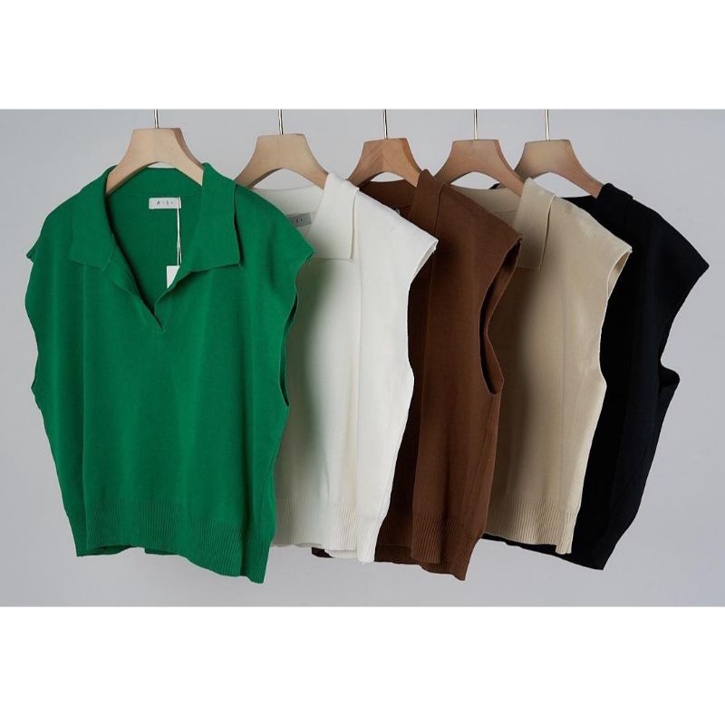 Jual FX SHOP VNECK POLO KNIT PREMIUM | Shopee Indonesia