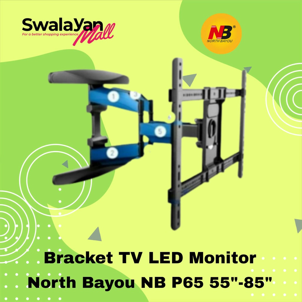 Jual Bracket North Bayou NB P65 55 - 85 inch Breket TV LED Monitor Dinding | Shopee Indonesia