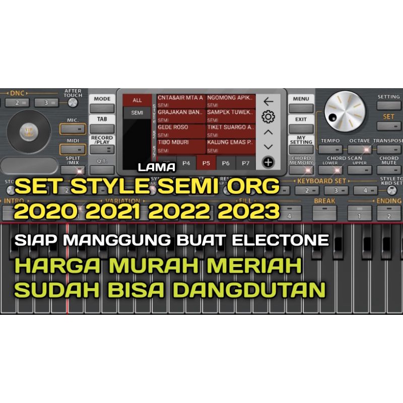 Jual SET STYLE SEMI LAMA ORG 2020 2021 2022 2023 SIAP MANGGUNG BUAT ...