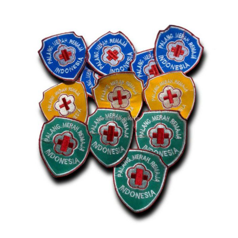 Jual BED BORDIR PALANG MERAH REMAJA INDONESIA (PMRI) | BADGE LOGO PMR ...