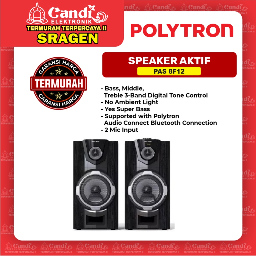 Jual Polytron Speaker Aktif Pas 8f12 Shopee Indonesia
