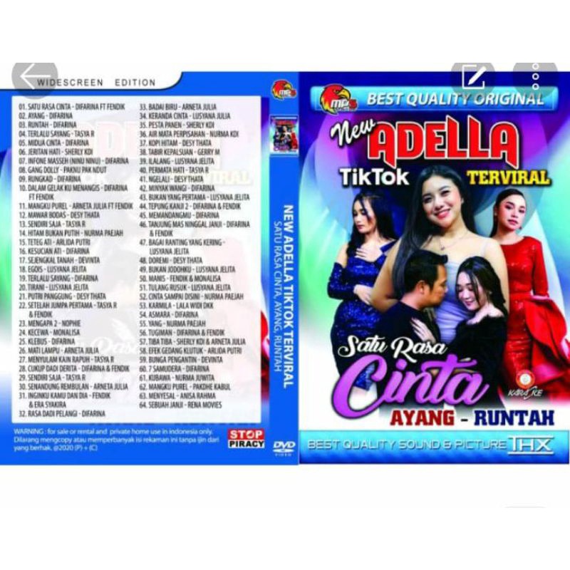 Jual kaset VCD MP5 OM ADELLA TERVIRAL SATU RASA CINTA | Shopee Indonesia