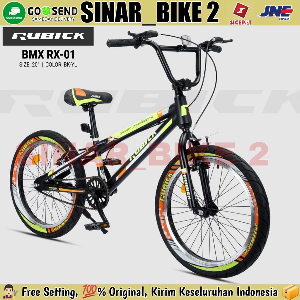 Jual Sepeda Anak Laki Laki 20 Inch BMX RUBICK RX-01 Ban Warna | Shopee ...