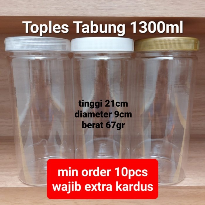 Jual Toples Tabung 1300ml PET Toples Silinder 1300ml | Shopee Indonesia