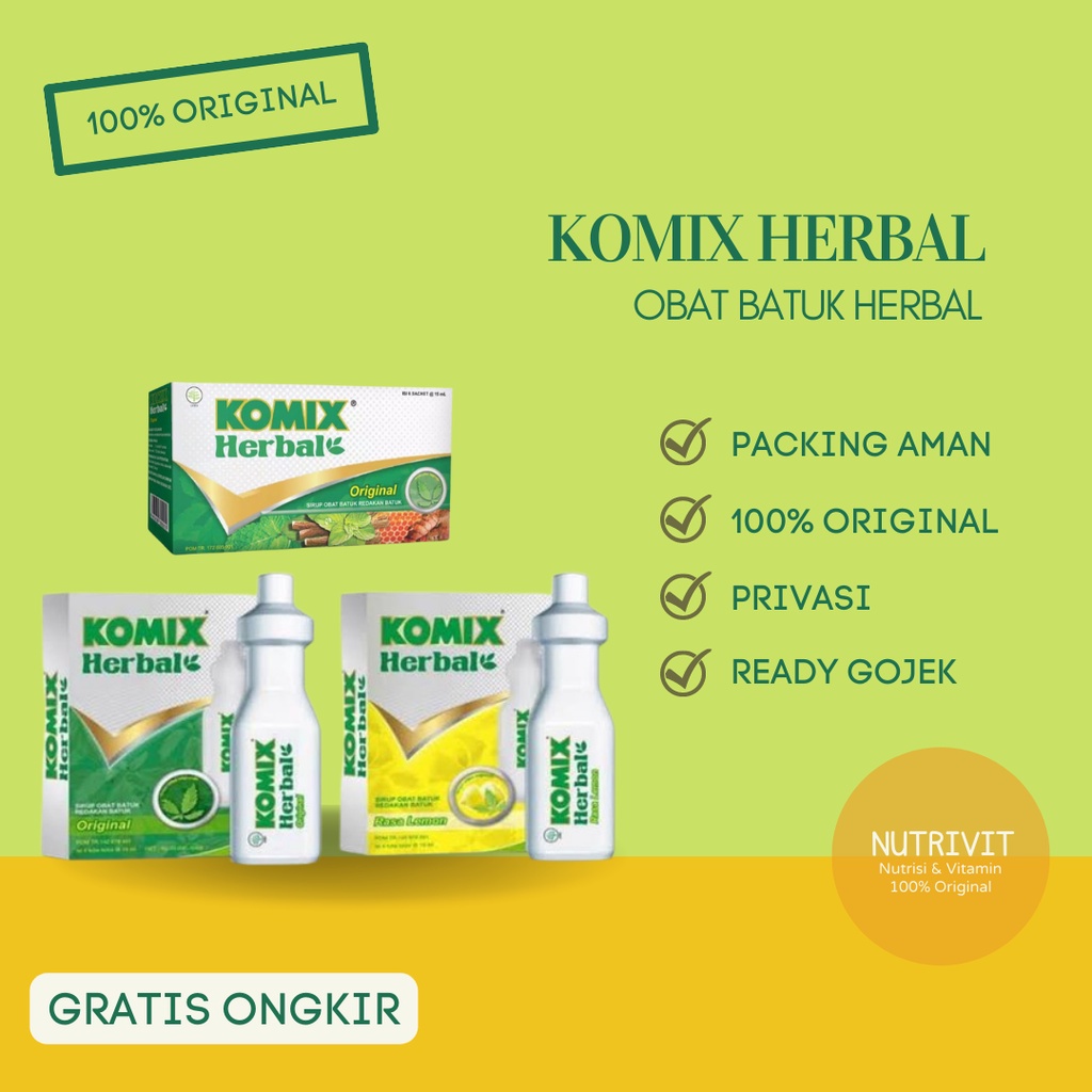 Jual KOMIX HERBAL ORIGINAL/ LEMON 1 BOX | Shopee Indonesia