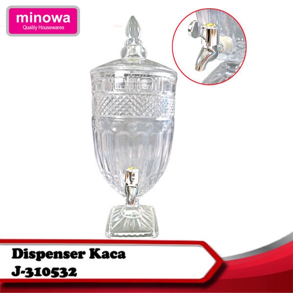 Jual Minowa Dispenser Kaca / Water Tank / Dispenser Jus Kaca 4,8 liter ...