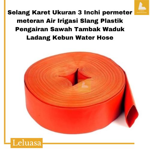 Jual Selang Karet Ukuran 3 Inchi permeter meteran Air Irigasi Slang ...