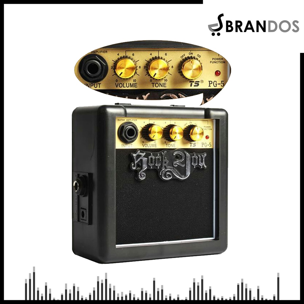 Jual Amplifier Gitar / Mini Ampli Gitar Elektrik dan Akustik Rock You ...