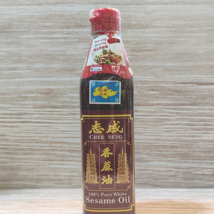 Jual Minyak Wijen Chee Seng Pagoda/Chee Seng Pure White Sesame Oil 375 ...
