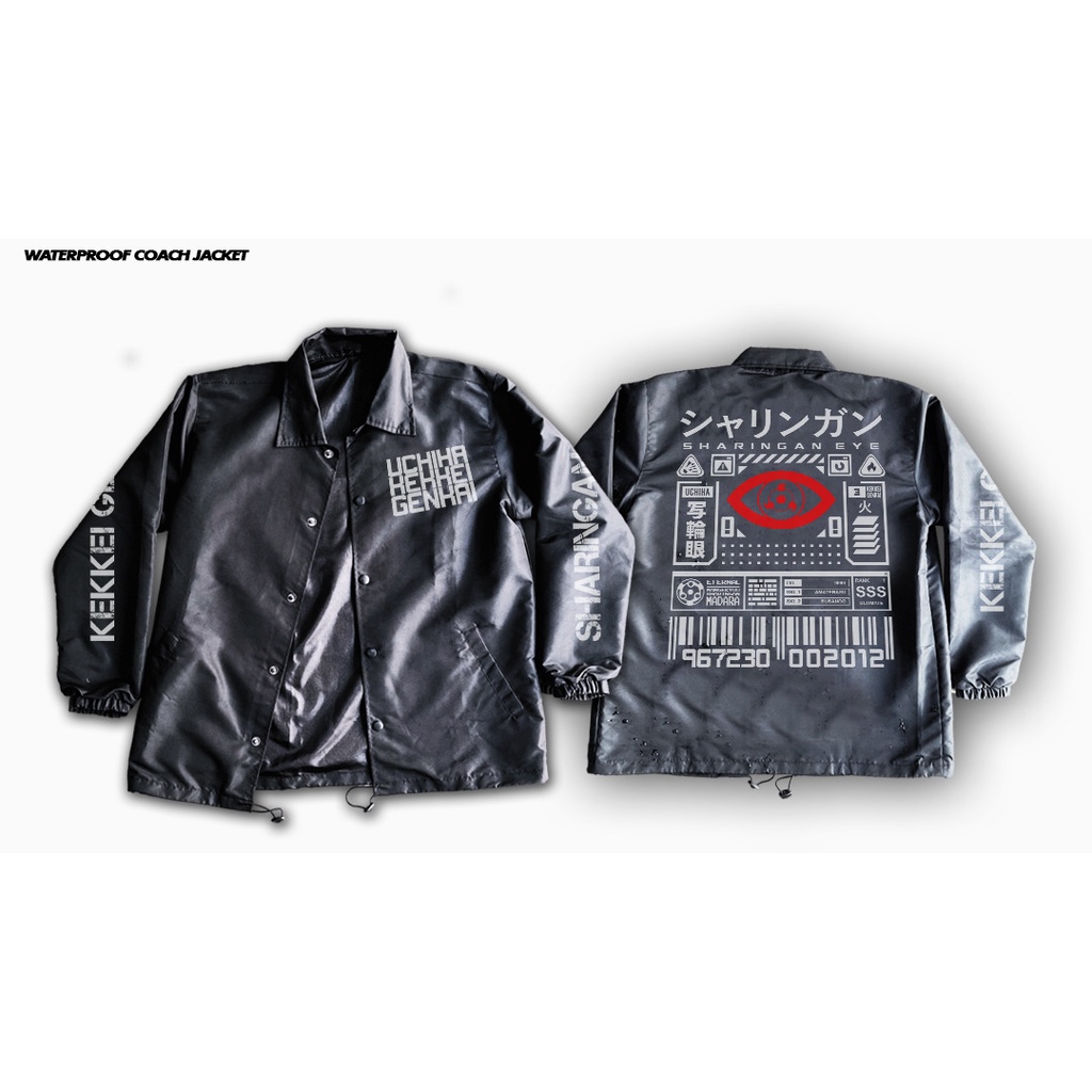 Jual Coach Jacket Kekkei Genkai Sharingan Anime Manga Naruto Premium ...