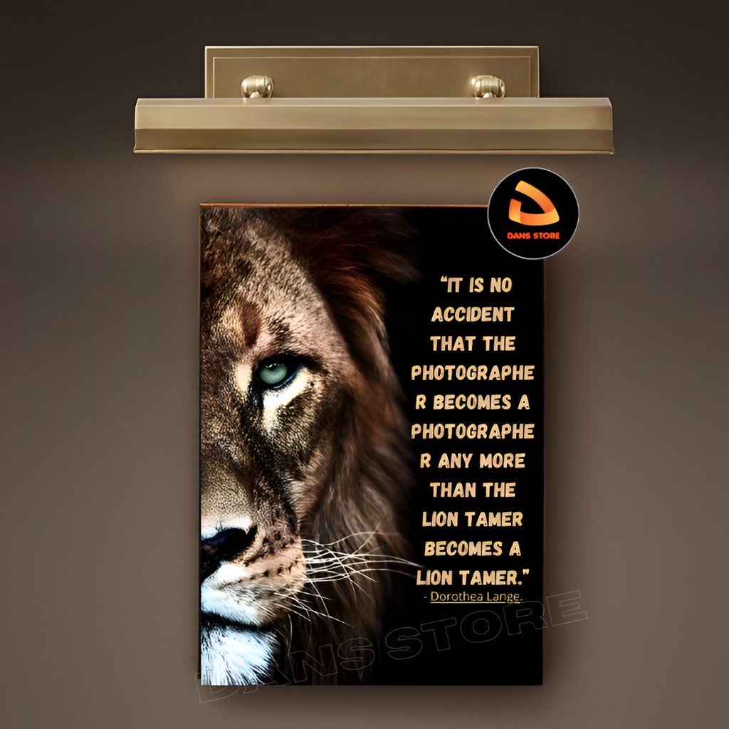Jual Poster Singa Dan Kata Motivasi Lion Quotes Hiasan Dinding ...