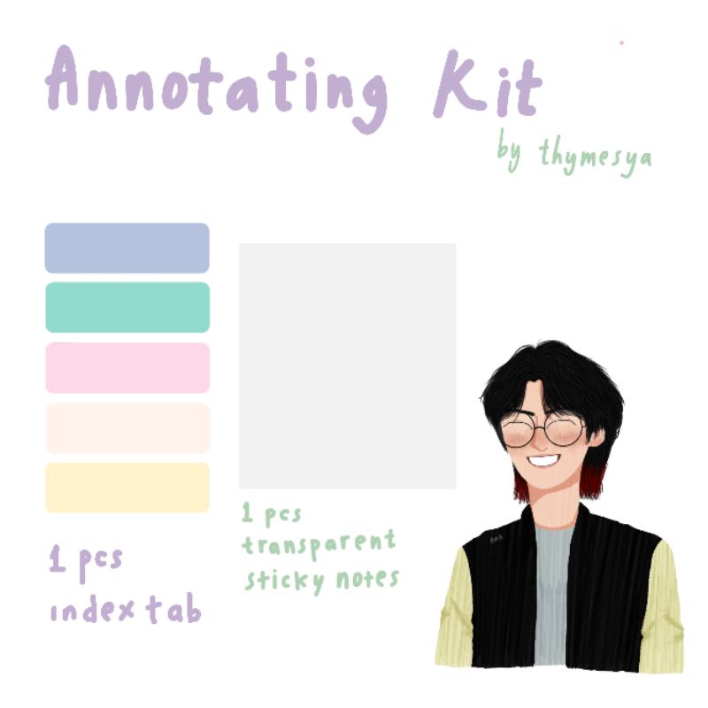 Jual Annotating Kit by Thymesya | Sticky Notes Index Tab Anotasi ...