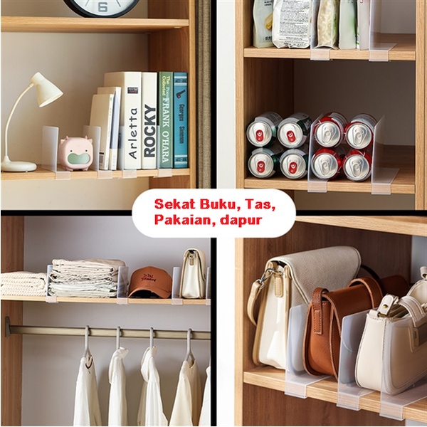 Jual Pembatas sekat lemari wardrobe partition pakaian buku makanan 1 ...
