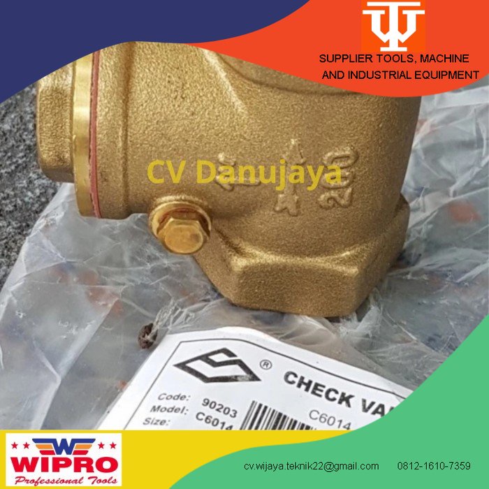Jual Check Valve 2" Inch inchi Klep Tabok SWING Foot Kuningan Onda ...