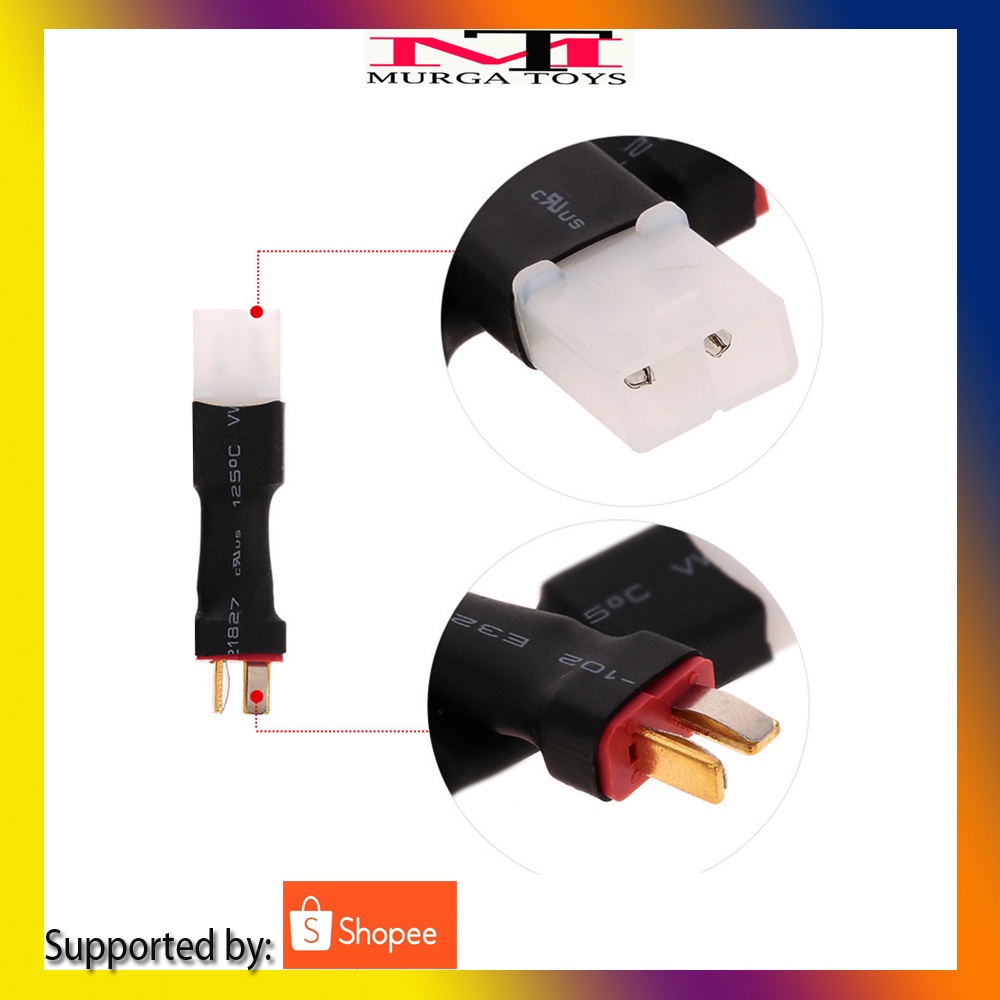 Jual RC ADAPTER BATTERY MALE TAMIYA TO MALE T PLUG | Shopee Indonesia
