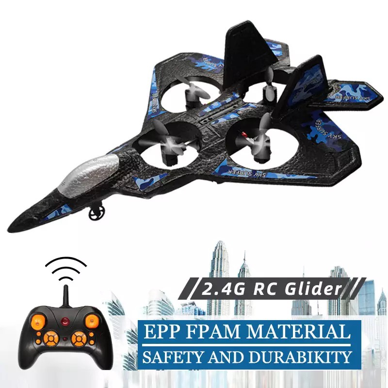 Jual RC Plane Pesawat Foam VTOL LC222 2.4G Mainan Drone RTF | Shopee ...
