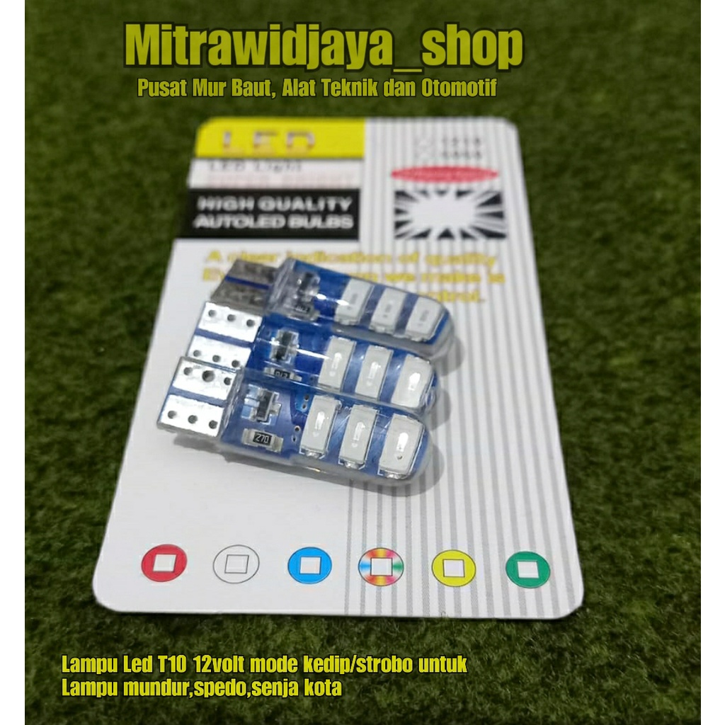 Jual LAMPU LED SENJA KOTA T10 12volt Mode kedip / stroboo lampu mundur lampu stop rem mode kedip ...
