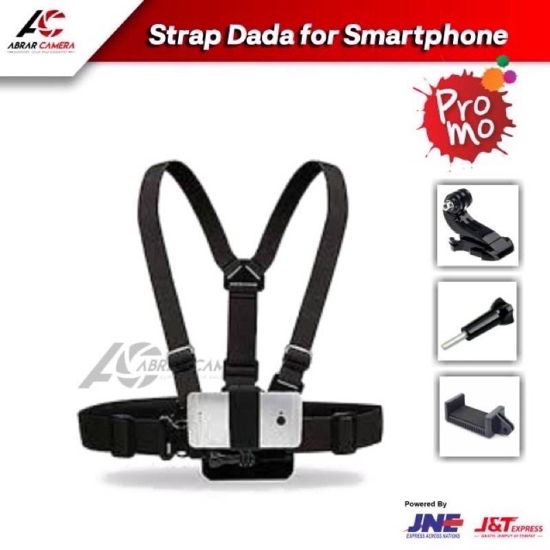 Jual Body Chest Strap Action Camera Mount Gopro Bpro Kogan yi cam Go ...