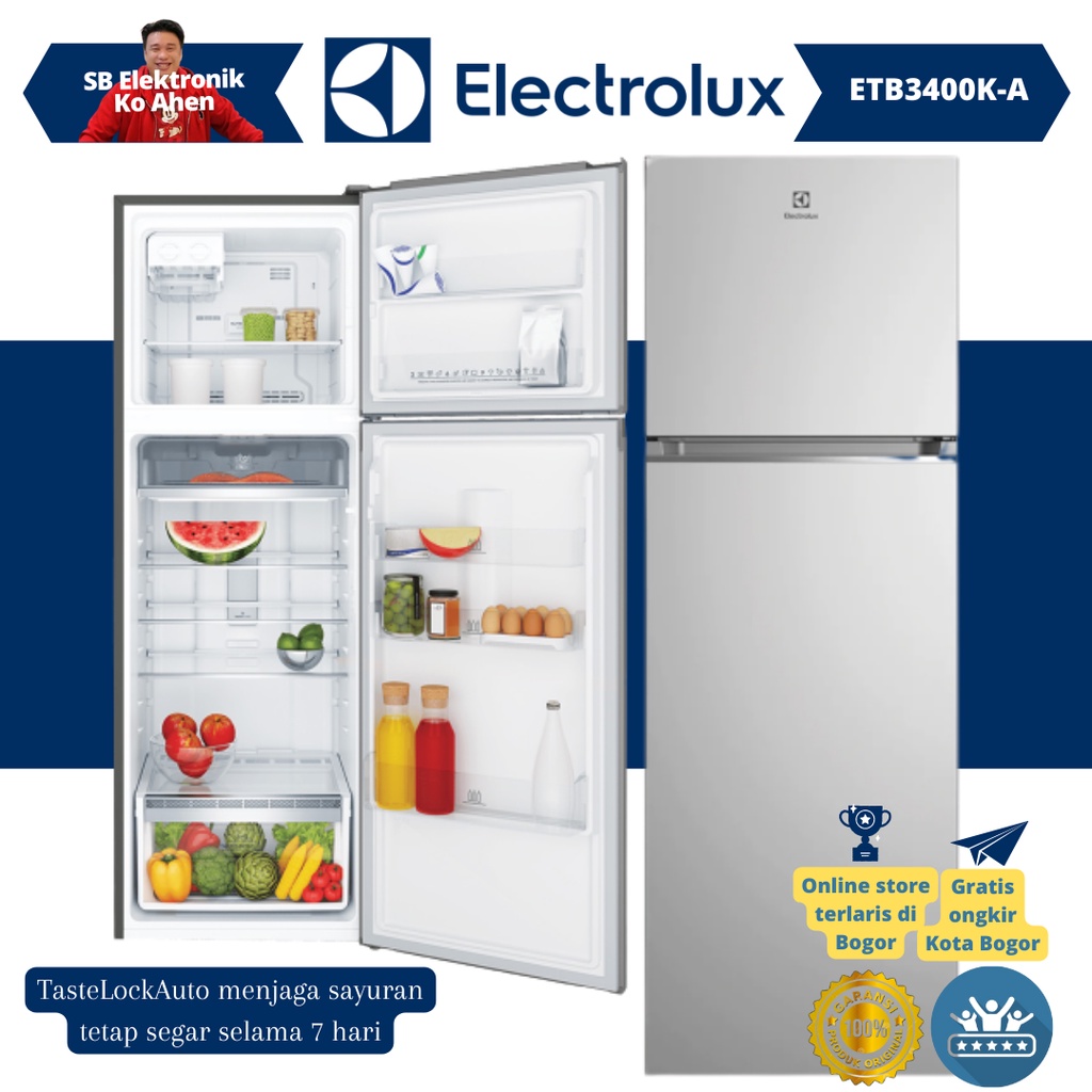 Jual Kulkas ELECTROLUX ETB 3400K-A Tastelock Crisper Kapasitas 312 Liter | Shopee Indonesia